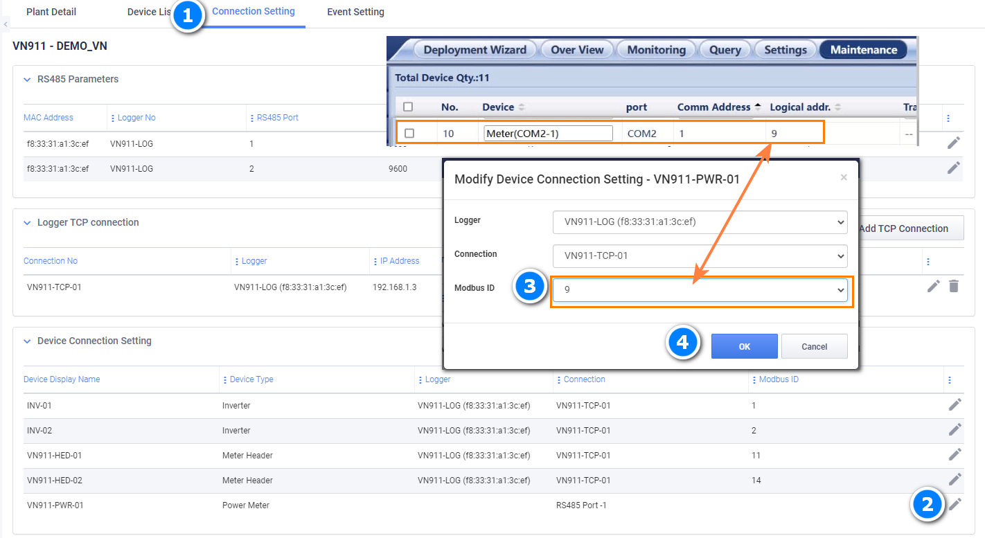 How to add meters which connected to Huawei smart logger into ...