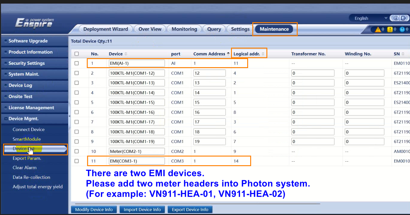 How to add meters which connected to Huawei smart logger into ...